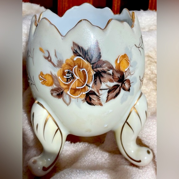napco | Accents | Vintage Napco Hand Painted Floral Cracked Egg Ceramic ...